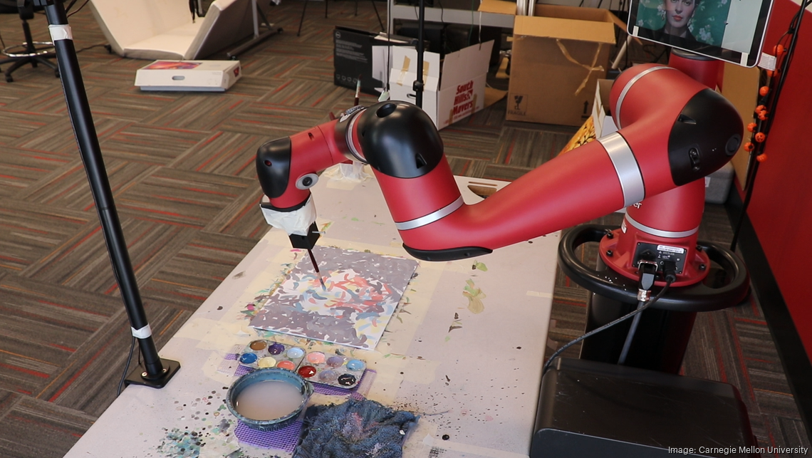 Pittsburgh Inno - Meet FRIDA, a robotic arm using a paintbrush and AI ...