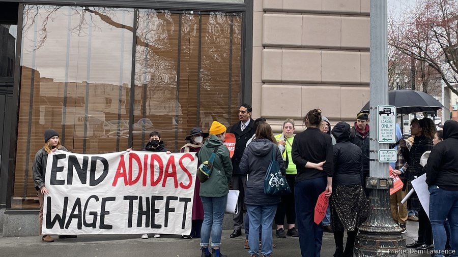 Adidas NA CEO Rupert Campbell's PBJ appearance disrupted by protests ...