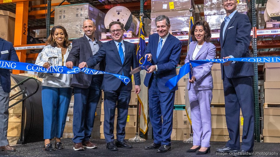 Corning unveils cable manufacturing campus in Hickory - Charlotte ...