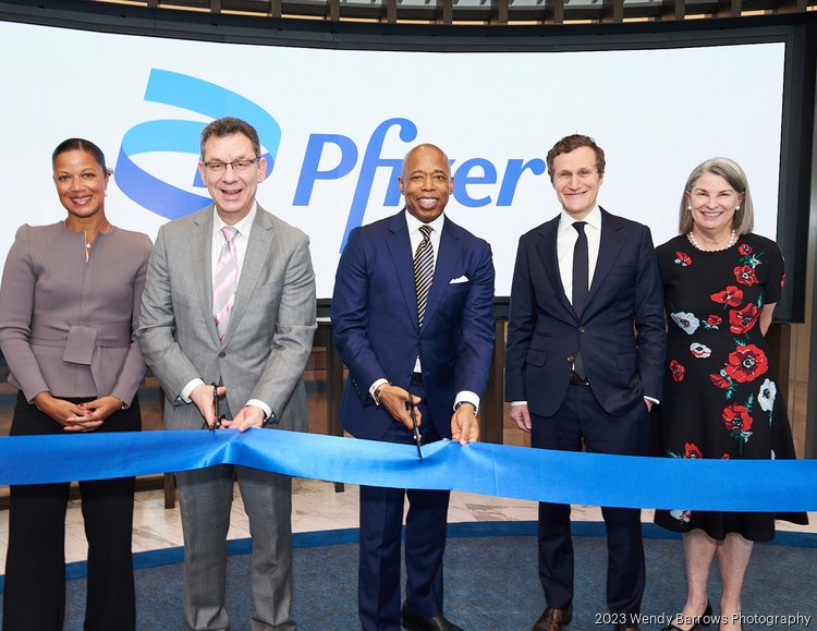 Pfizer officially unveils new headquarters at Hudson Yards - New York ...