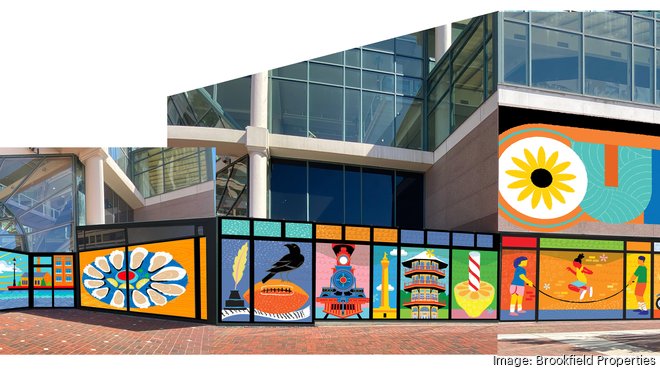 Brookfield to install Baltimore mural at vacant Gallery at Harborplace ...