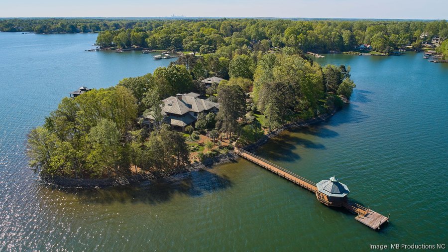 Lake Norman island estate in Huntersville hits market at $22M ...