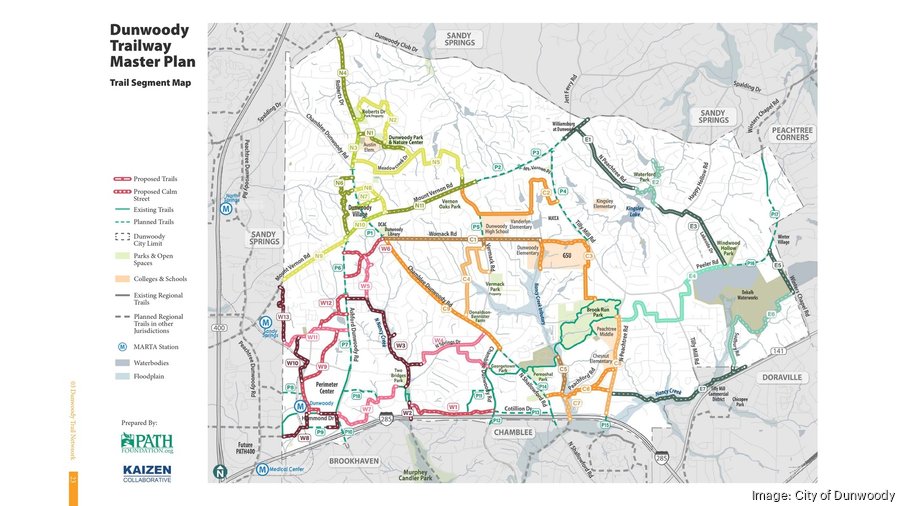 Dunwoody explores plan for 69-mile trail network - Atlanta Business ...