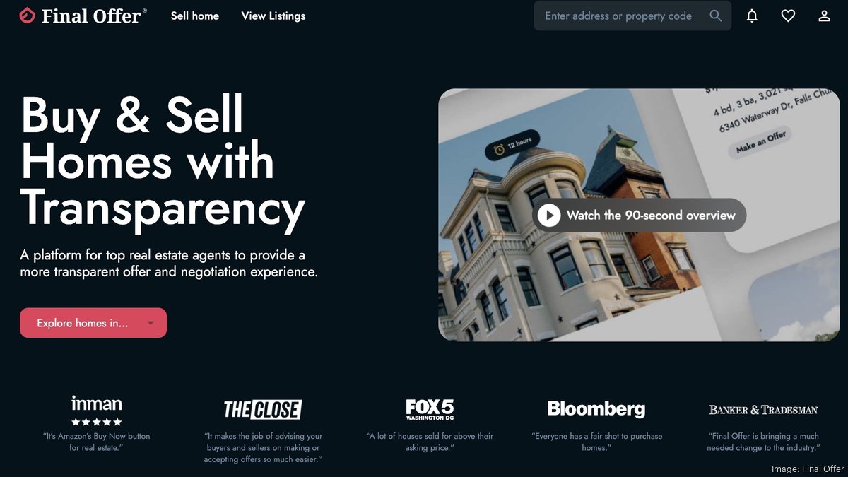 Final Offer real estate bidding platform debuts in Massachusetts ...