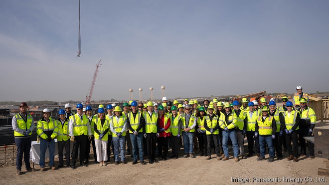 Panasonic starts vertical construction on $4B battery plant in De Soto ...