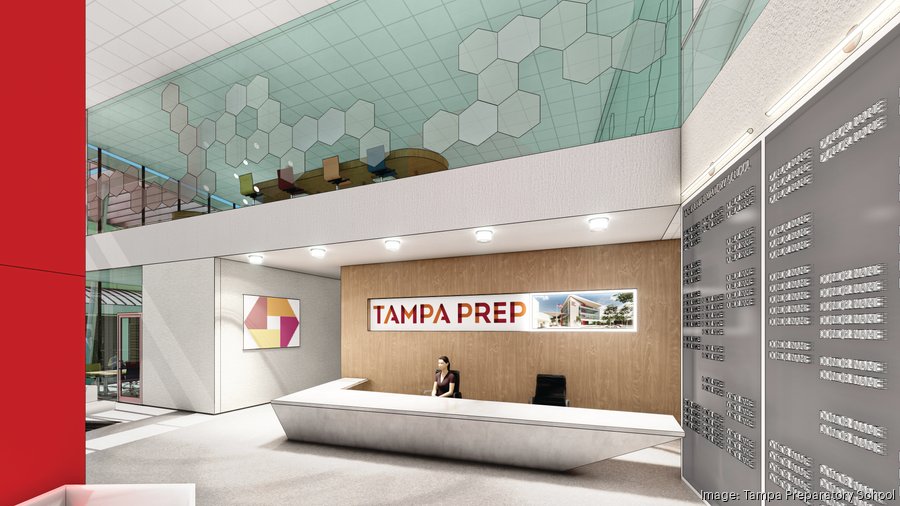 Judy Genshaft Steve Greenbaum Tampa Prep building - Tampa Bay Business Journal