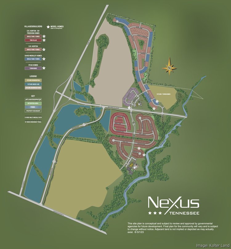 D.R. Horton closes on lots in Gallatin's Nexus development - Nashville Business Journal