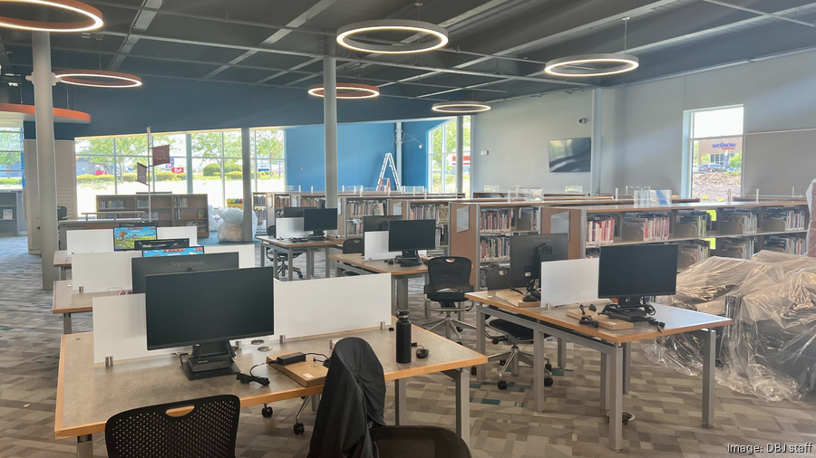 Glance inside the soon-to-open Huber Heights library - Dayton Business ...