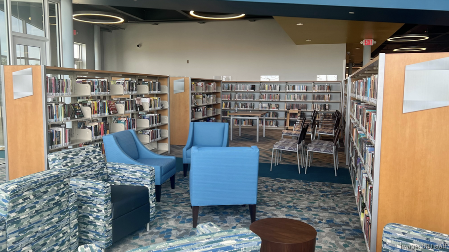 Glance inside the soon-to-open Huber Heights library - Dayton Business ...