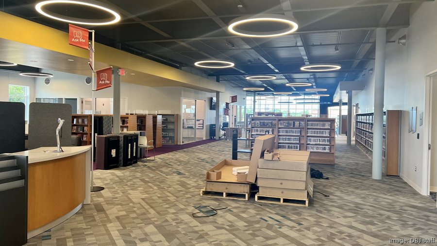 Glance inside the soon-to-open Huber Heights library - Dayton Business ...