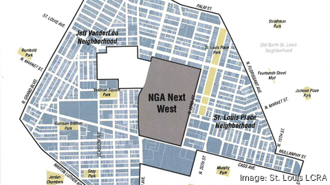 850 acres surrounding new NGA St. Louis campus are declared blighted to ...