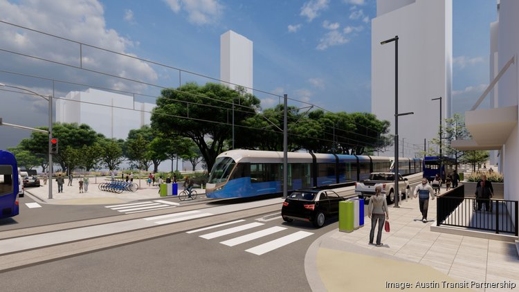 Renderings of what light rail may look like in Austin - Austin Business ...