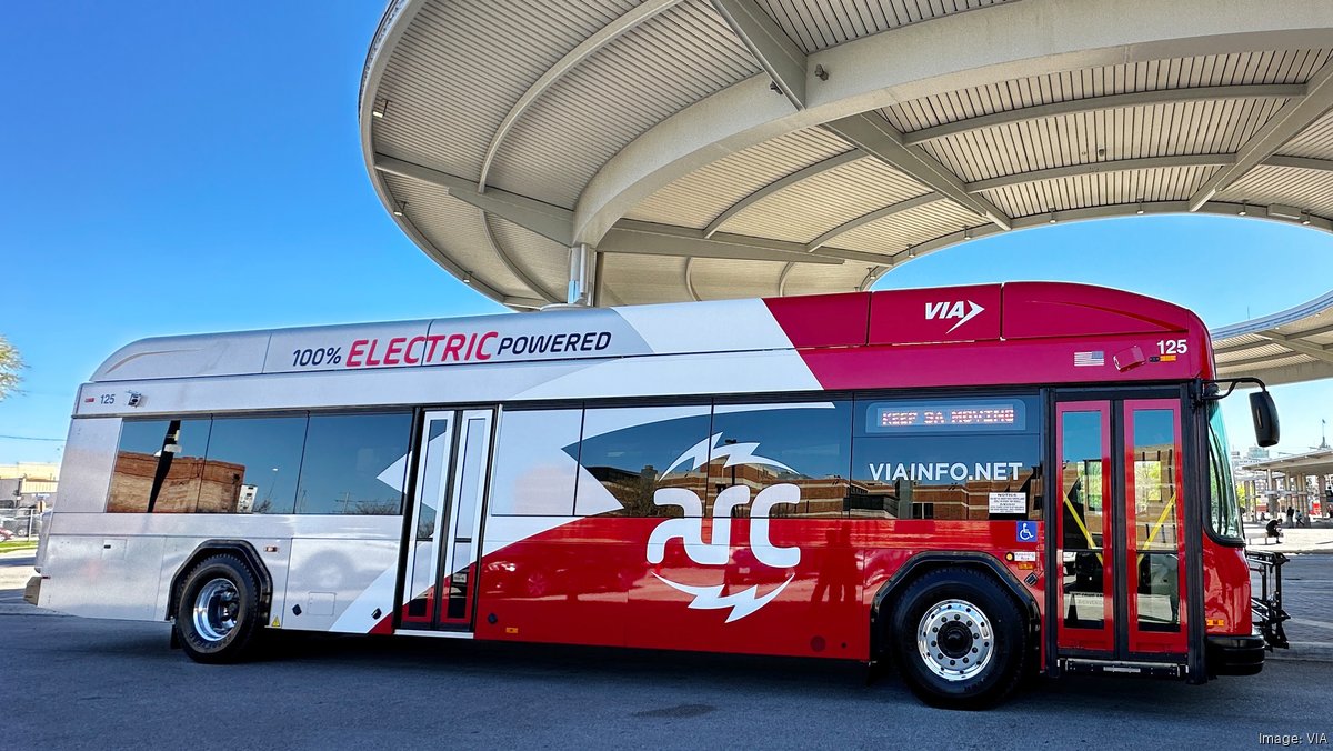 VIA Preparing To Roll Out Its First All electric Buses San Antonio