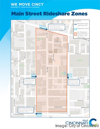 Cincinnati launches new Over-the-Rhine ride-sharing zones - Cincinnati ...