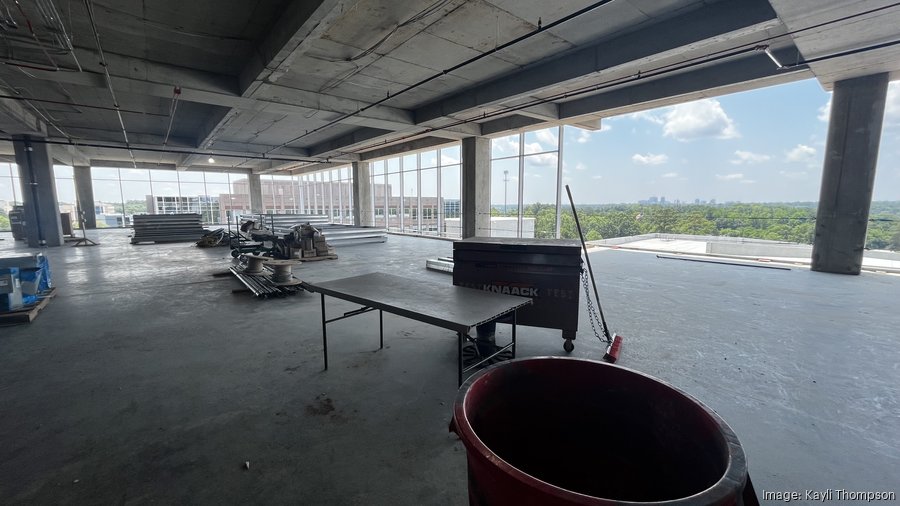 PHOTOS First tower in massive Exchange Raleigh development tops out ...