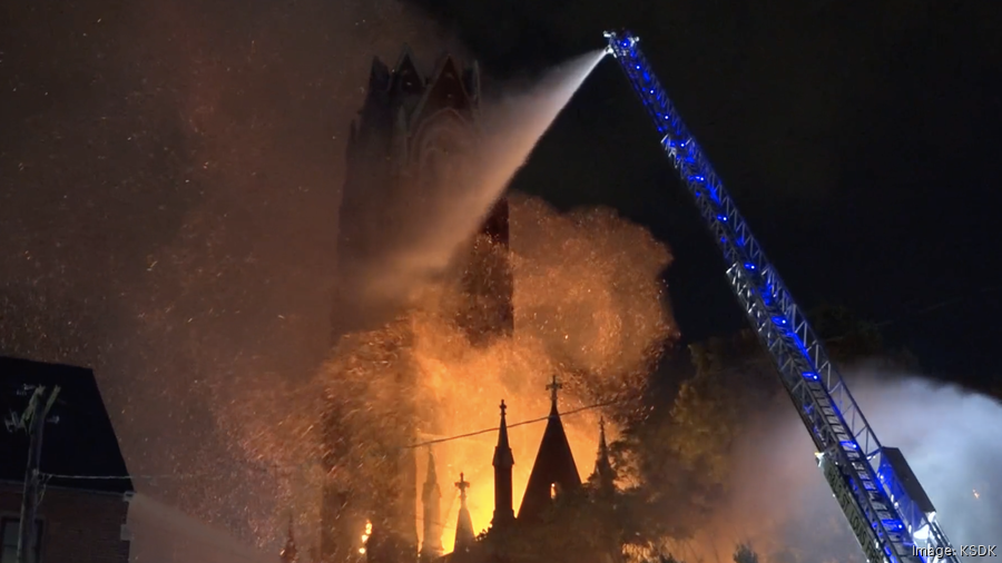 Massive fire destroys St. Louis skate park inside former church - St ...
