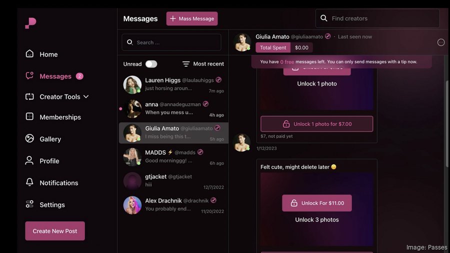 Passes, a creator economy platform launched by Thiel Fellow Lucy Guo ...