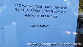 Red Rabbit Kitchen and Bar closed until further notice - Sacramento ...