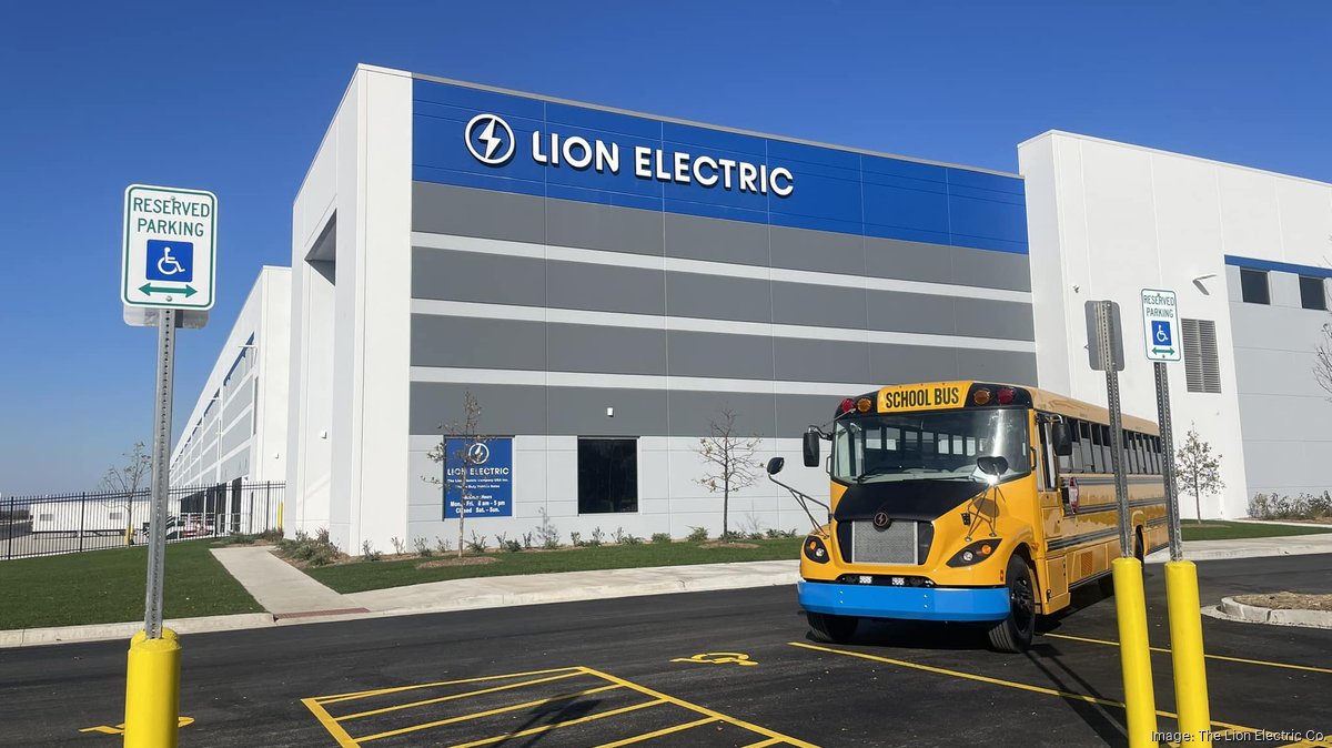Lion Electric Co. opens Chicago-area EV factory - Chicago Business Journal