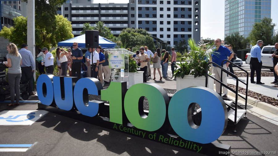 OUC debuts large electric-vehicle charging hub in Orlando - Orlando ...