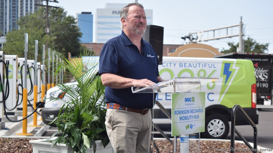 OUC debuts large electric-vehicle charging hub in Orlando - Orlando ...
