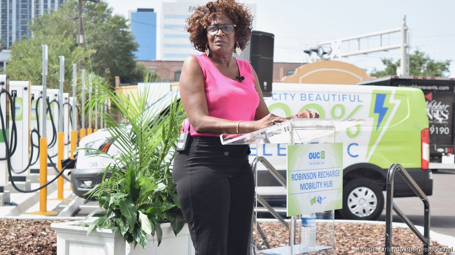 OUC debuts large electric-vehicle charging hub in Orlando - Orlando ...