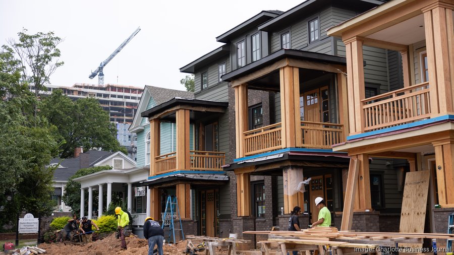 Townhome project nears completion in Dilworth Historic District ...