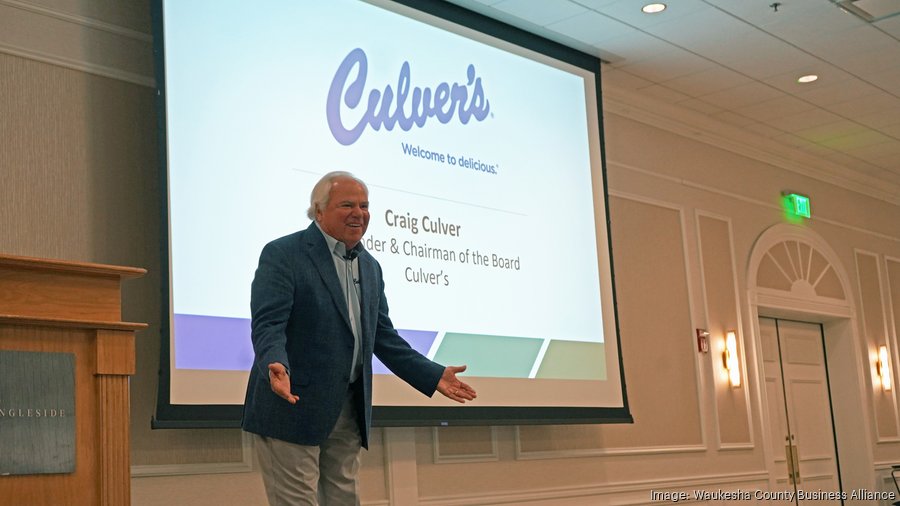 Butter burger king and Culver's co-founder Craig Culver spoke at the ...