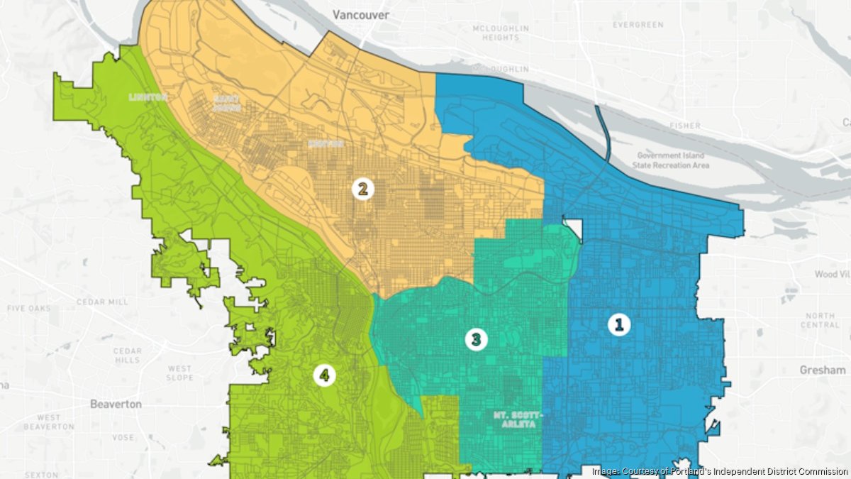Portland's new voting district map groups Sellwood, westside - Portland ...