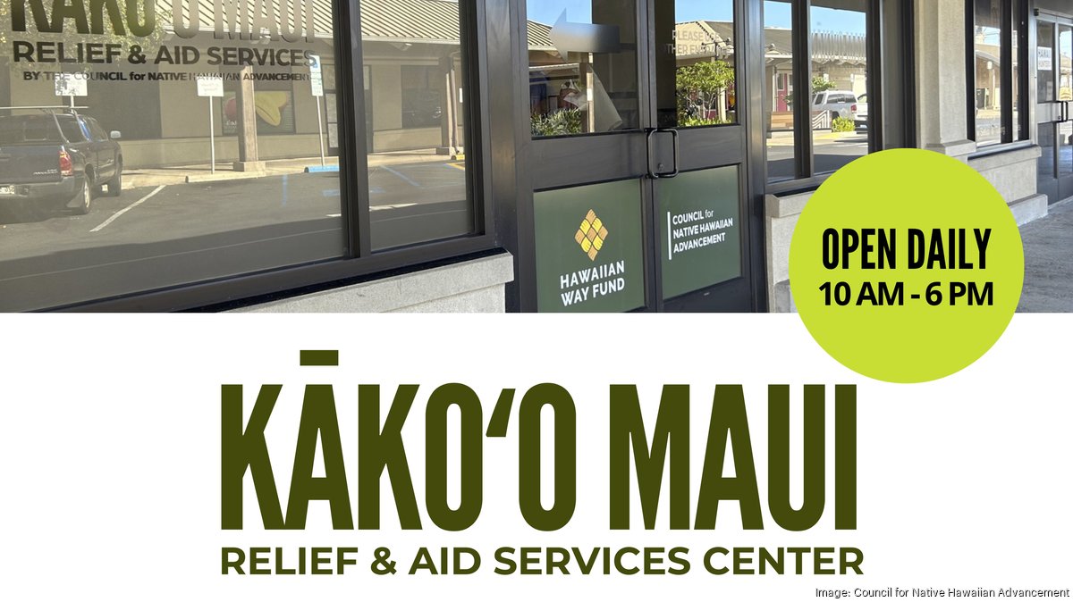 CNHA and SBA open recovery centers for those affected by Maui wildfires ...
