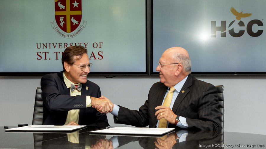 University of St. Thomas, Houston Community College ink agreement for ...