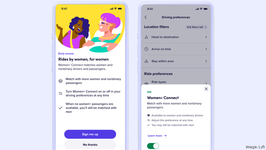 Lyft launches new feature in the Valley connecting women, nonbinary ...