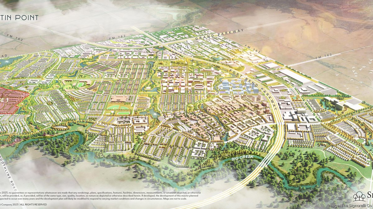 Signorelli Co. developing Austin Point in Fort Bend County as town, to ...