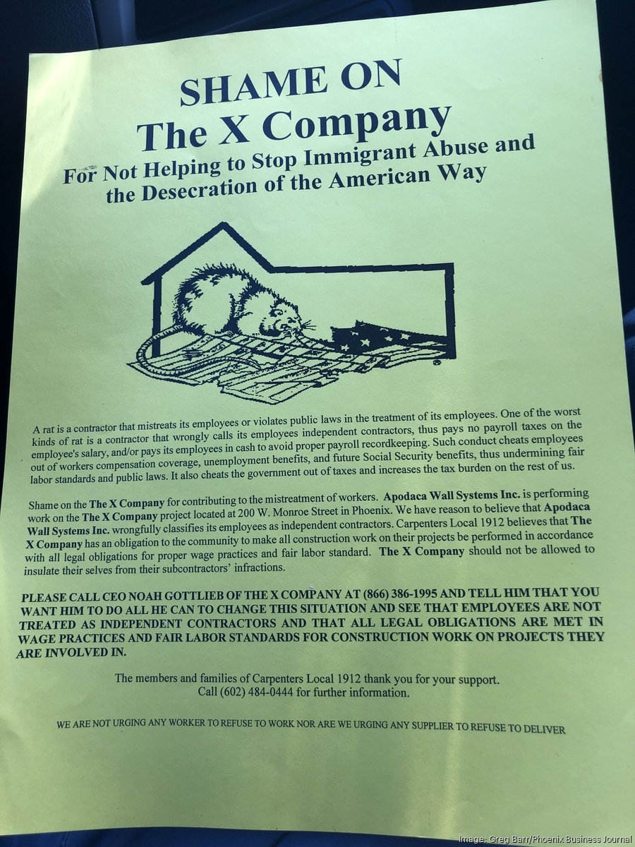 X Phoenix construction halted - Phoenix Business Journal