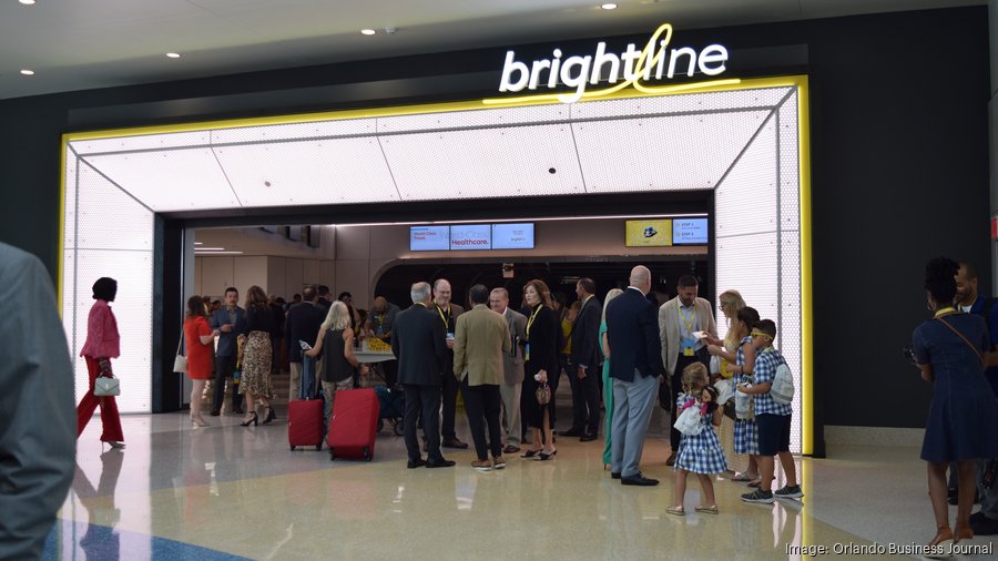 Orlando Brightline station in Florida gets first train from Miami ...
