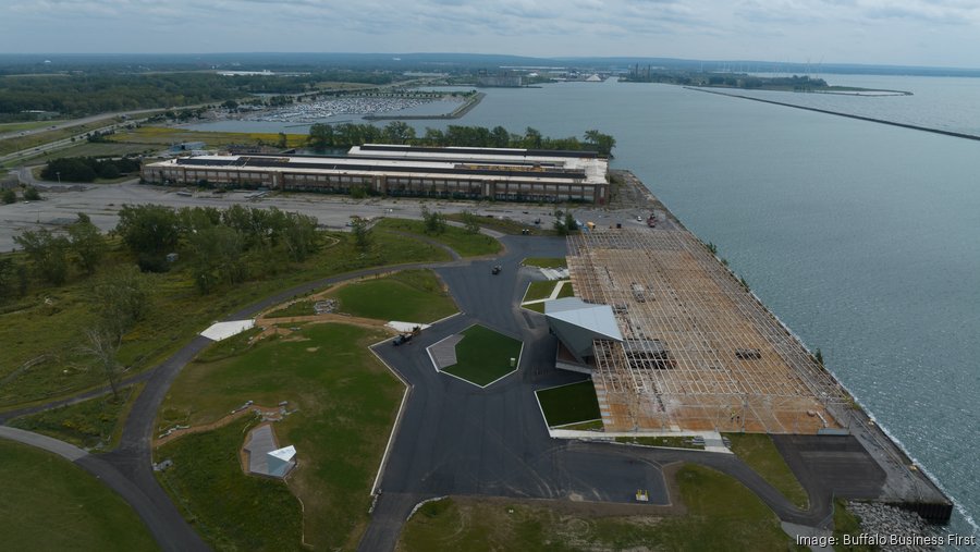 Outer Harbor events pavilion construction nears completion - Buffalo ...