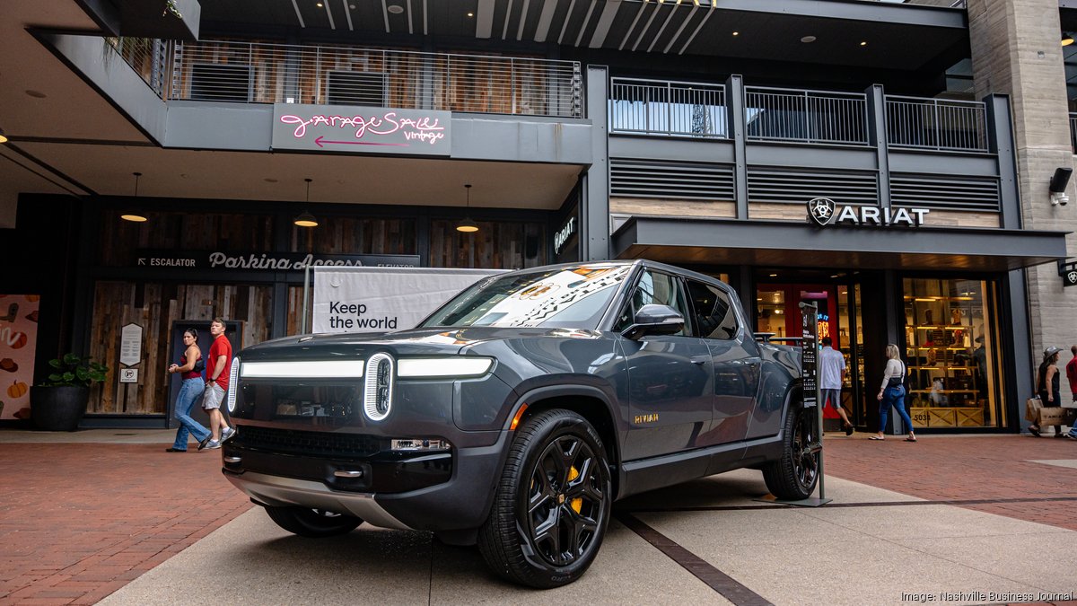 Inside Rivian's showroom at Fifth + Broadway - Nashville Business Journal