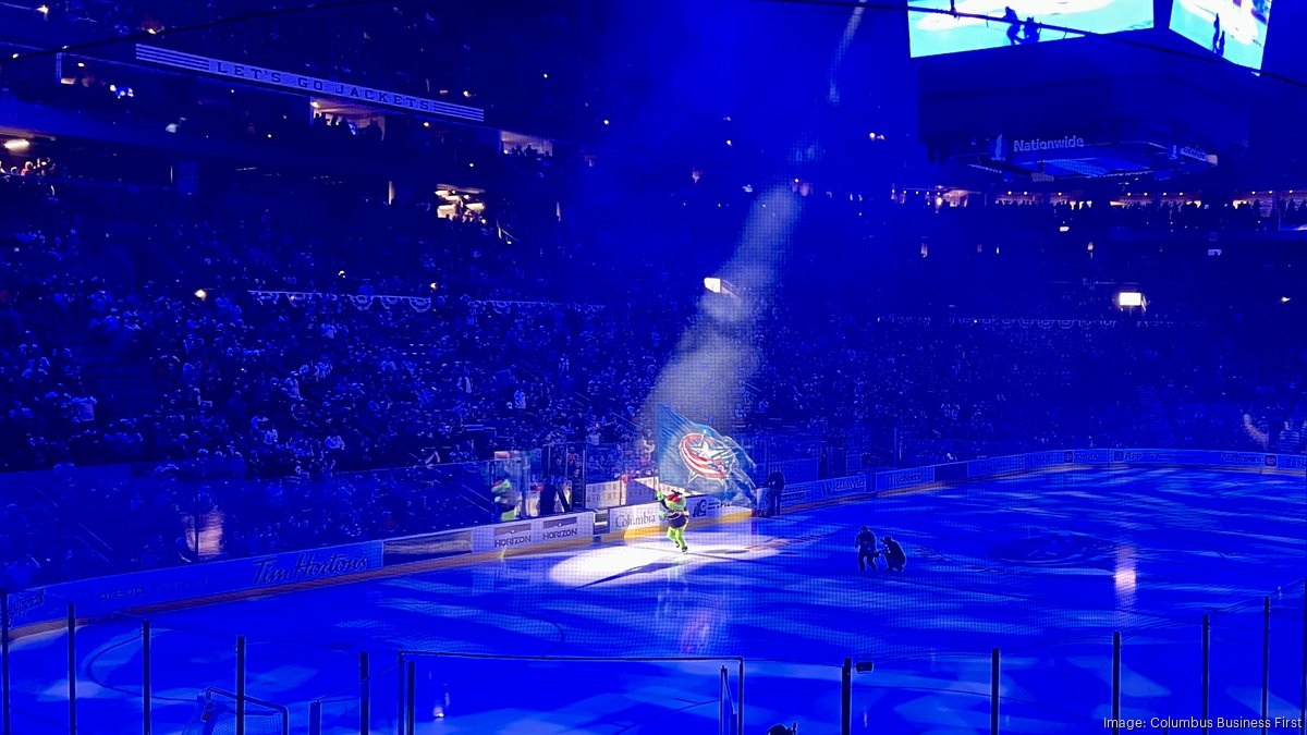 See scenes from the Blue Jackets' opening night at Nationwide Arena ...