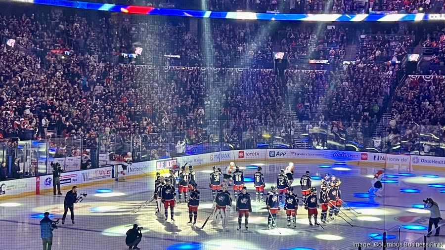 See scenes from the Blue Jackets' opening night at Nationwide Arena ...