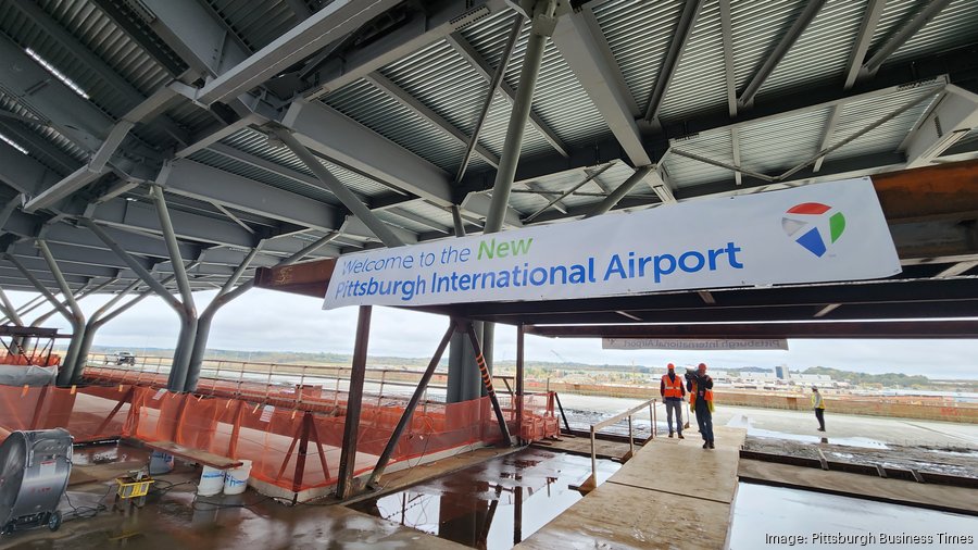 Pittsburgh International Airport's new terminal is halfway done ...