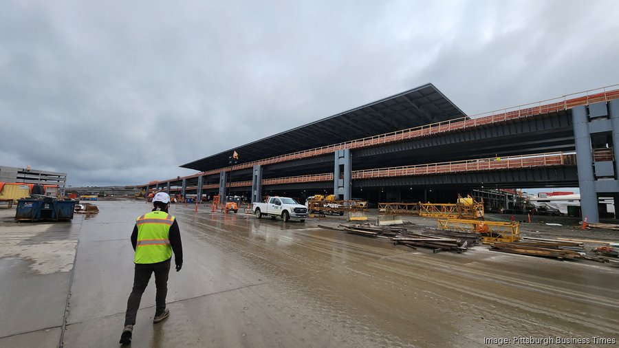 Pittsburgh International Airport's new terminal is halfway done ...