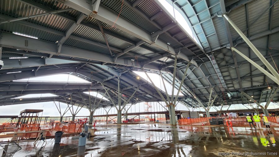 Pittsburgh International Airport's new terminal is halfway done ...