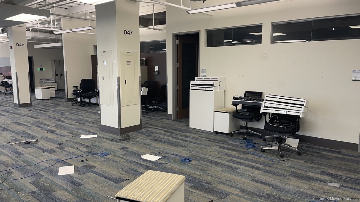 Office furniture disposal and more JK Moving handles in a building ...