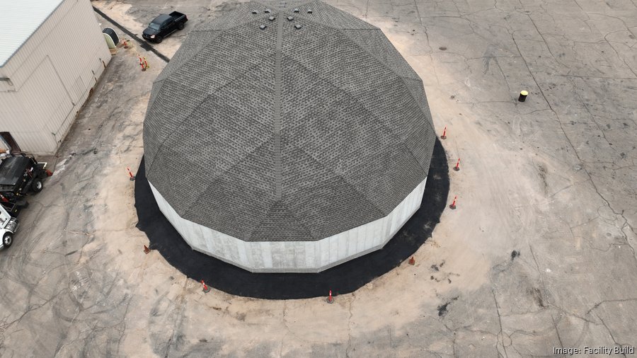 City constructs first salt dome in NE Albuquerque due to wet winter ...