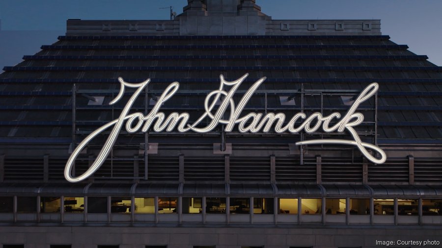 John Hancock's signature lights up Boston skyline - Boston Business Journal