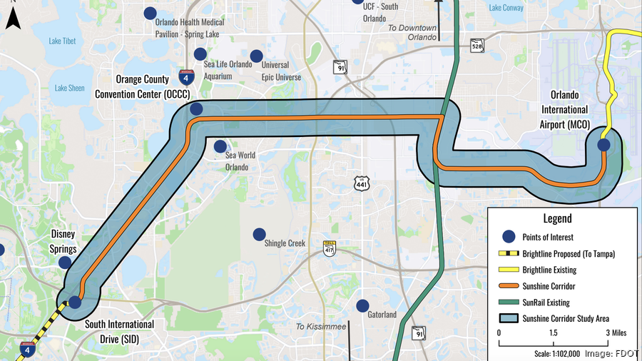 FDOT to hear from public on Brightline, SunRail corridor - South ...