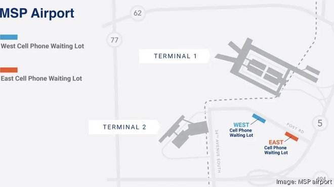 MSP airport adds cell phone waiting lot for driver pick up ahead of ...