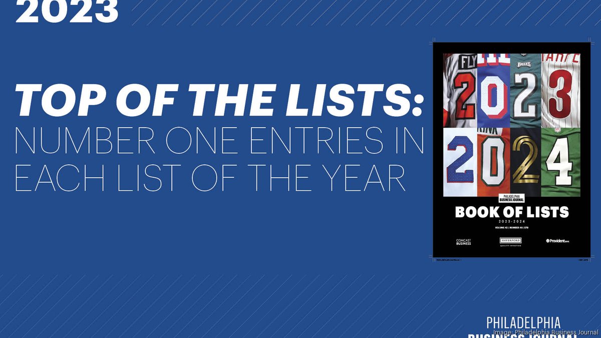 These 58 Greater Philadelphia companies and executives topped The List ...