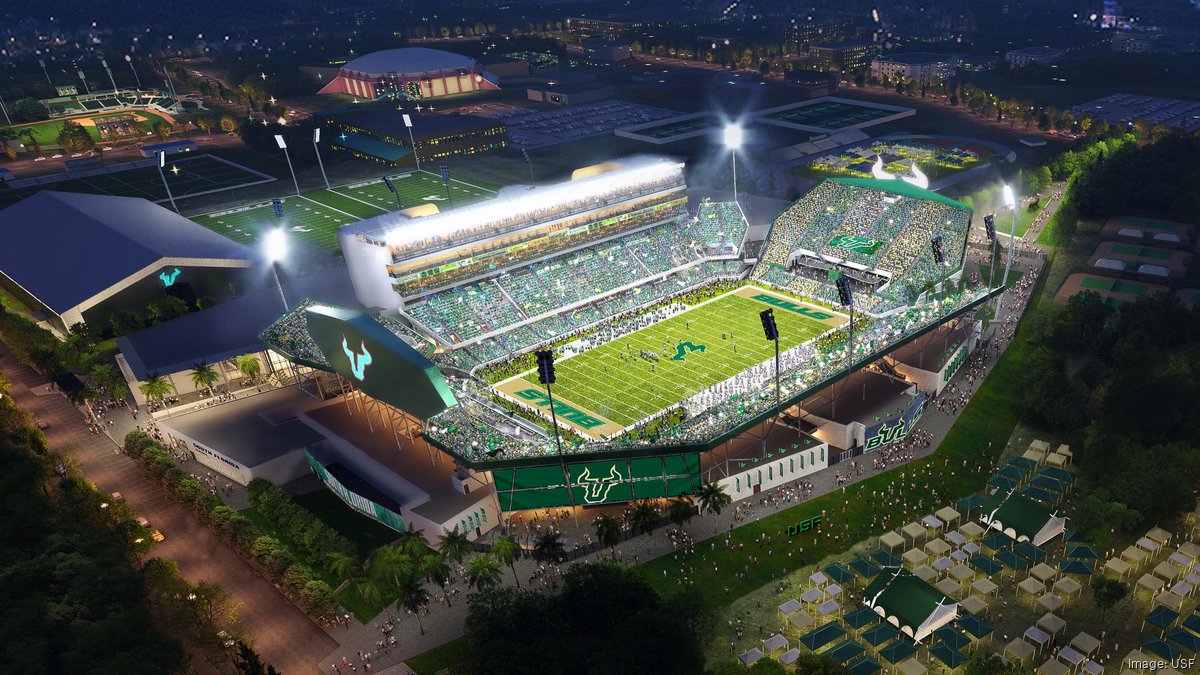 USF closes on loan with Truist Bank for new football stadium - Tampa ...