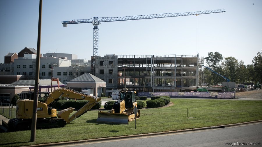 Novant Health's Matthews hospital expansion hits halfway point ...